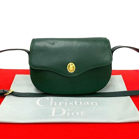 Dior | Bags | Christian Dior Cd Logo Leather Shoulder Bag | Poshmark